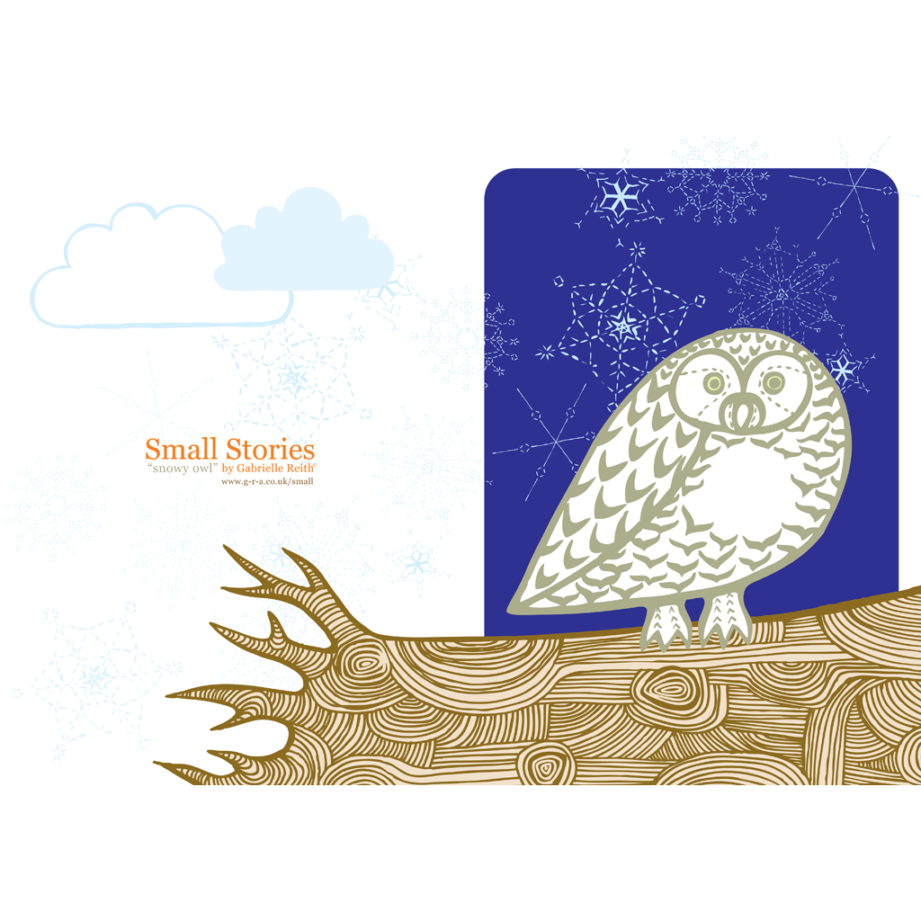 Snowy Owl Card – small-stories