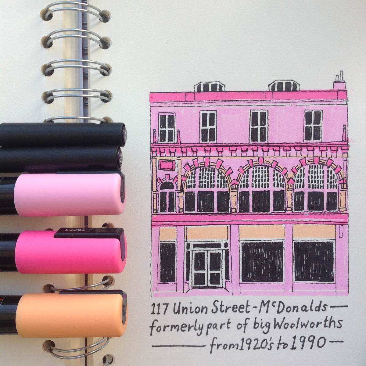 Original Drawings of buildings on Union Street, Aberdeen – small-stories